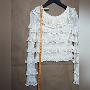 Zimmermann | Tops | Nwt Zimmerman Dancer Tiered Frill Boatnick Top ...